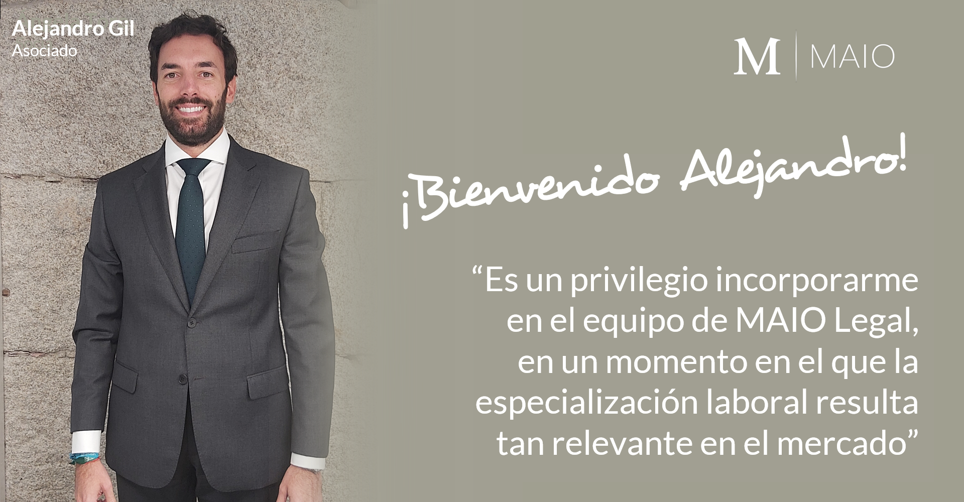 Alejandro Gil Murillo se incorpora como responsable del área laboral de ...