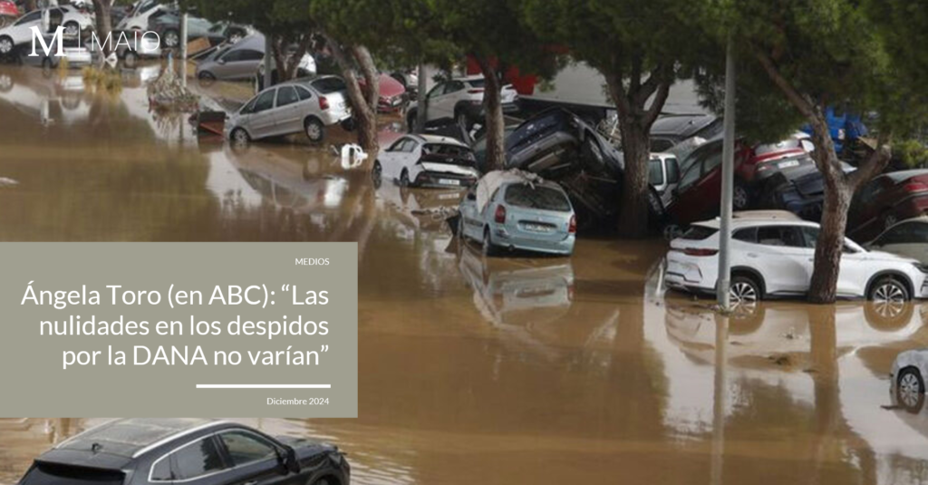 Ángela Toro (en ABC): “Las nulidades en los despidos por la DANA no ...
