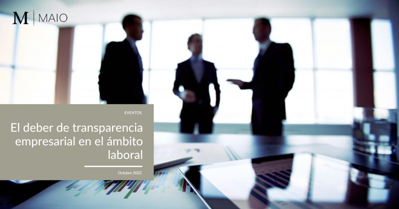 Webinar sobre el deber de transparencia empresarial en el ámbito ...